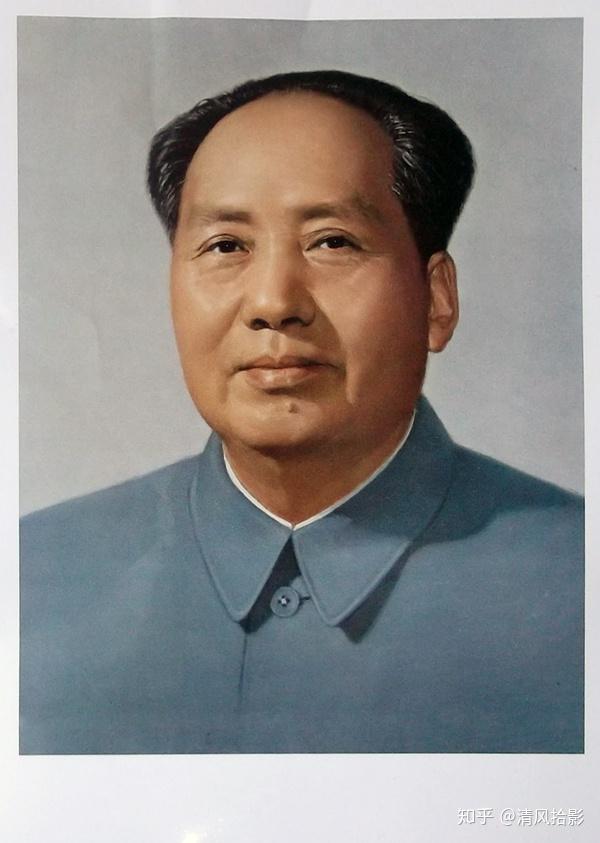 毛主席老照片，第三标准照，手工高精度彩色精修 - 知乎
