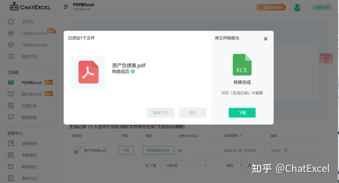 我只用这一个工具，PDF、PNG、JPG、JPEG转Excel，多种格式随便转换！|ChatExcel工具箱更新 - 知乎