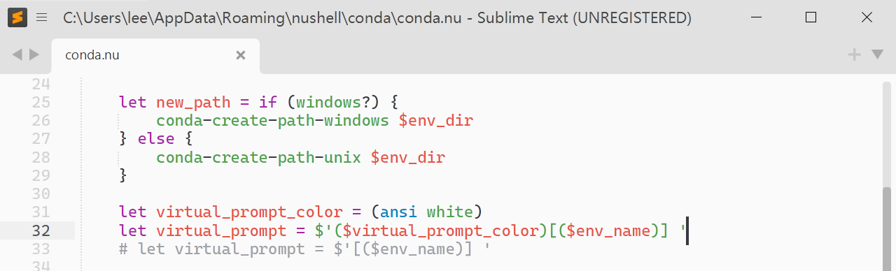 在Nushell中使用conda - 知乎
