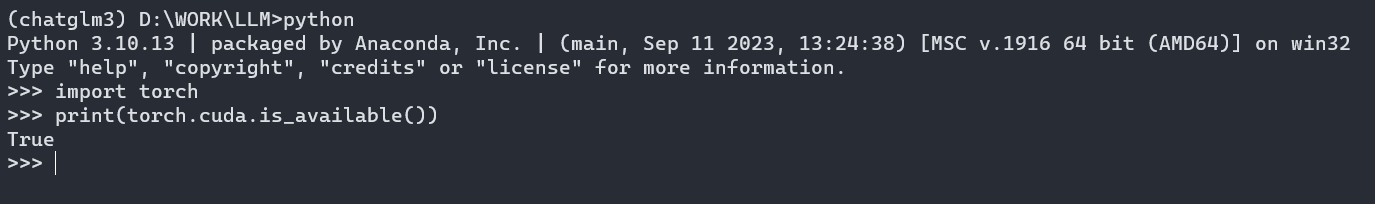 模型部署：ChatGLM3-6B模型部署（windows+GPU） - 知乎