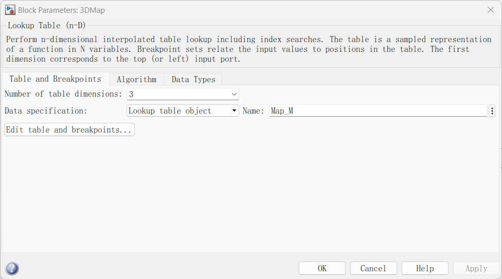 Simulink 3-D Lookup Table 数据设置 - 知乎