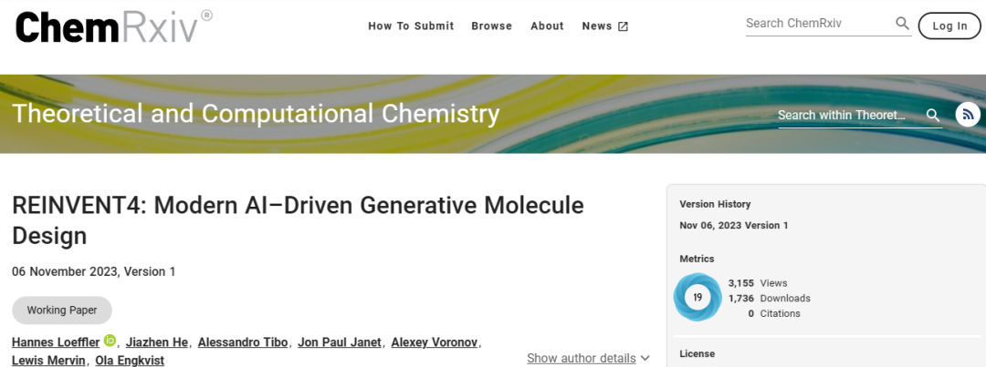 ChemRxiv｜阿斯利康REINVENT4：现代AI驱动的分子设计 - 知乎
