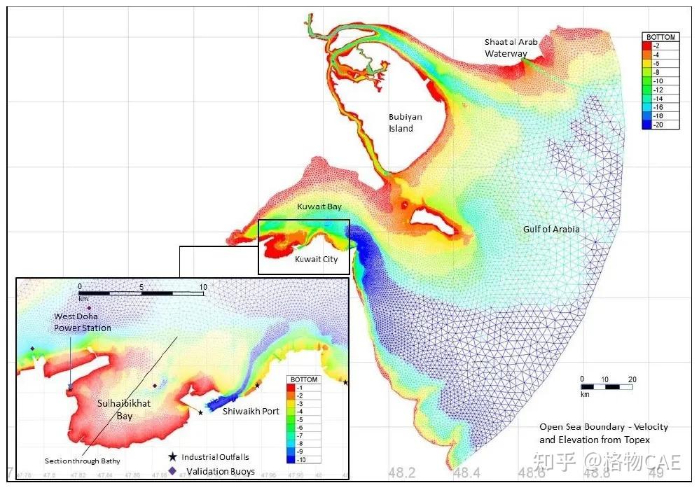 【环境仿真专题第八讲】使用TELEMAC-MASCARET研究英国科威特西部海湾鱼类死亡事件的潜在驱动因素 - 知乎