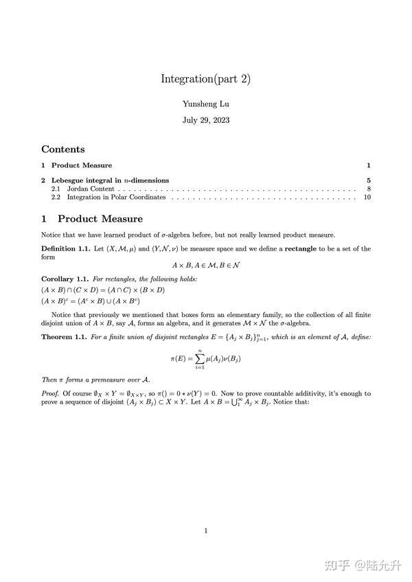 Folland实分析：积分理论(下) - 知乎
