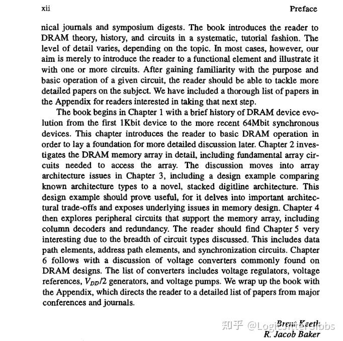 [译文] DRAM Circuit Design: A Tutorial 前言与目录 - 知乎