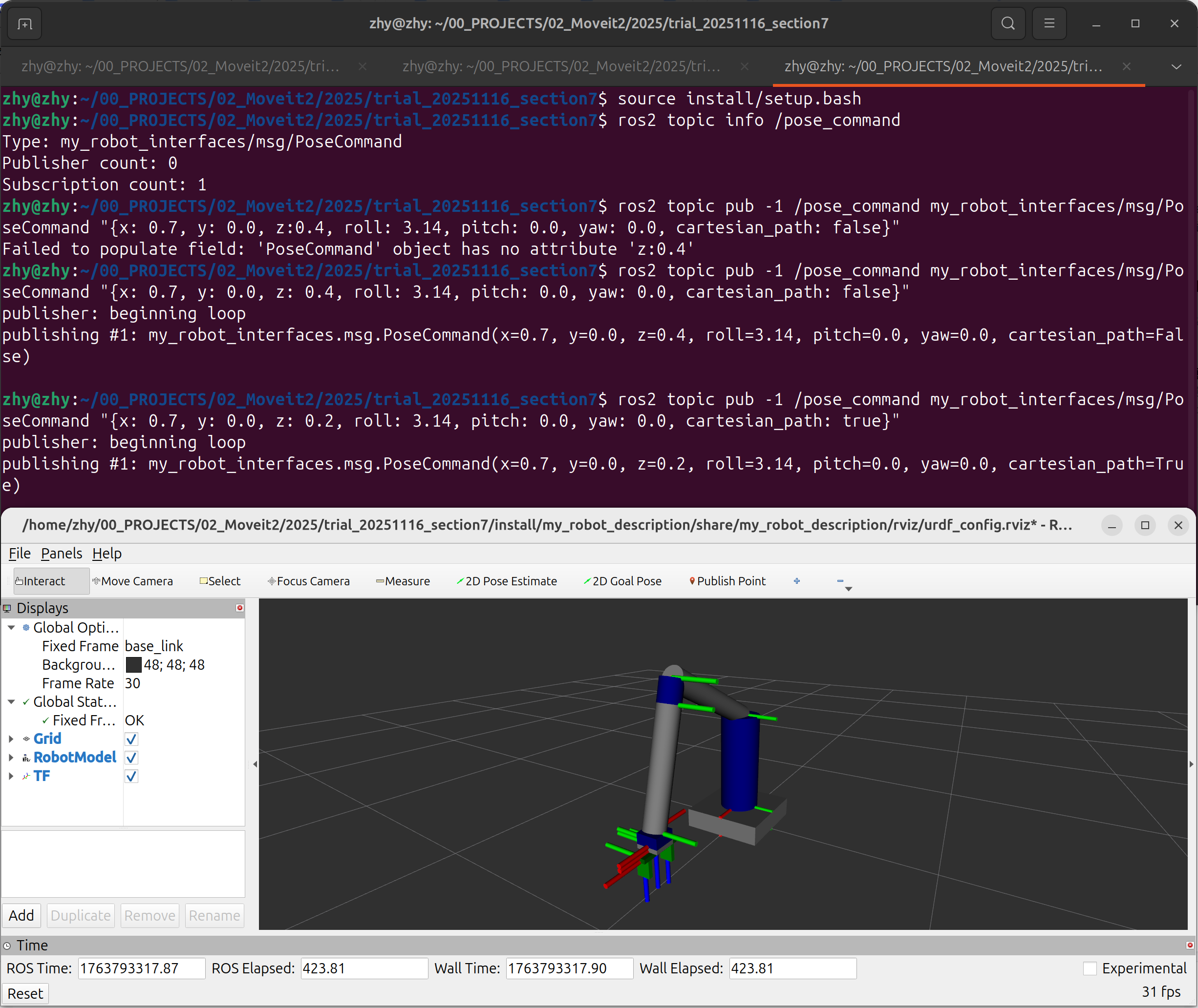 【ProjecTrial】Ros2_MoveIt2 - 教程学习 - 使用ROS 2和MoveIt 2来操控6轴机械臂 - Part-9 - 知乎