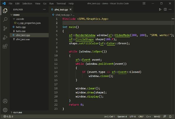 【C++ SFML】在VS Code中配置C++和SFML环境 - 知乎