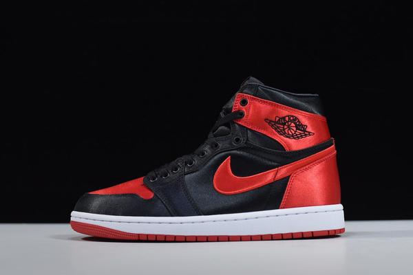 乔丹 Air Jordan AJ1 Retro High Satin Bred 黑红禁穿丝绸篮球鞋 - 知乎