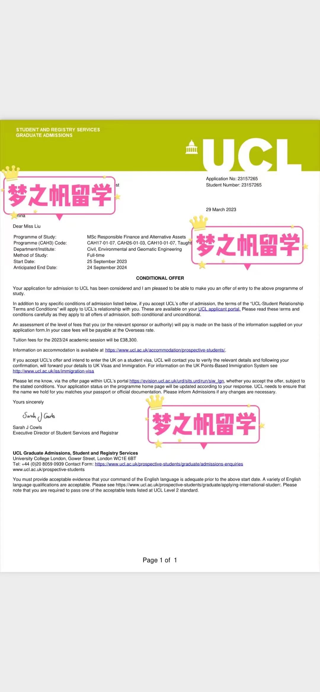 去年留学申请全军覆没，今年成功申请QS世界排名第8的英国G5伦敦大学学院UCL - 知乎