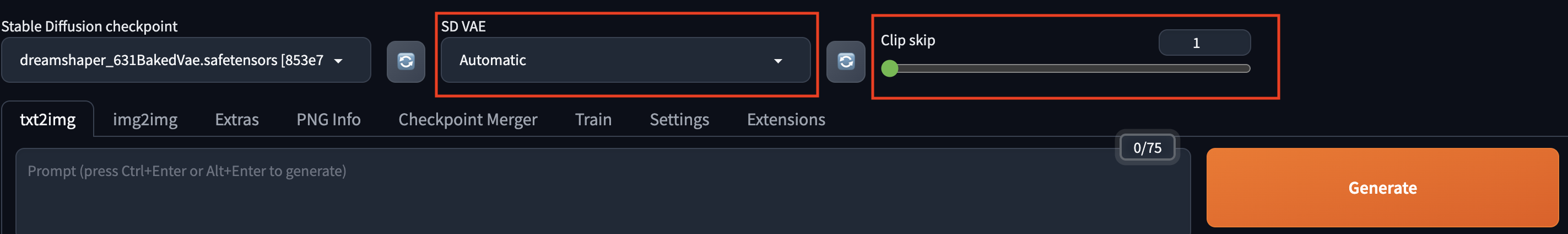 Stable Diffusion WebUI 里不显示 VAE 模型、CLIP 终止层数？一分钟解决！ - 知乎