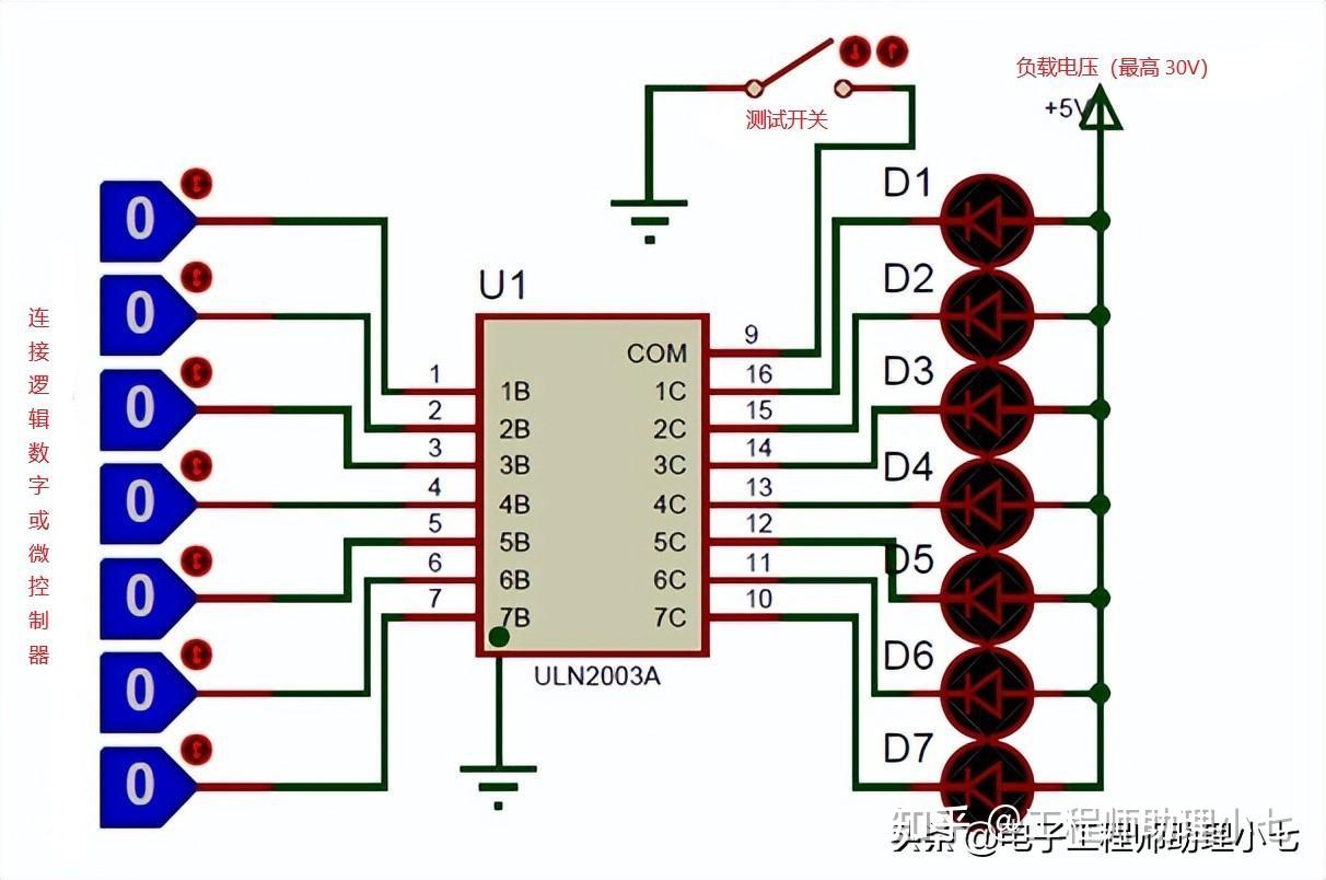 ULN2003A 是什么芯片？ULN2003A 芯片工作原理，一文全部带你搞定 - 知乎