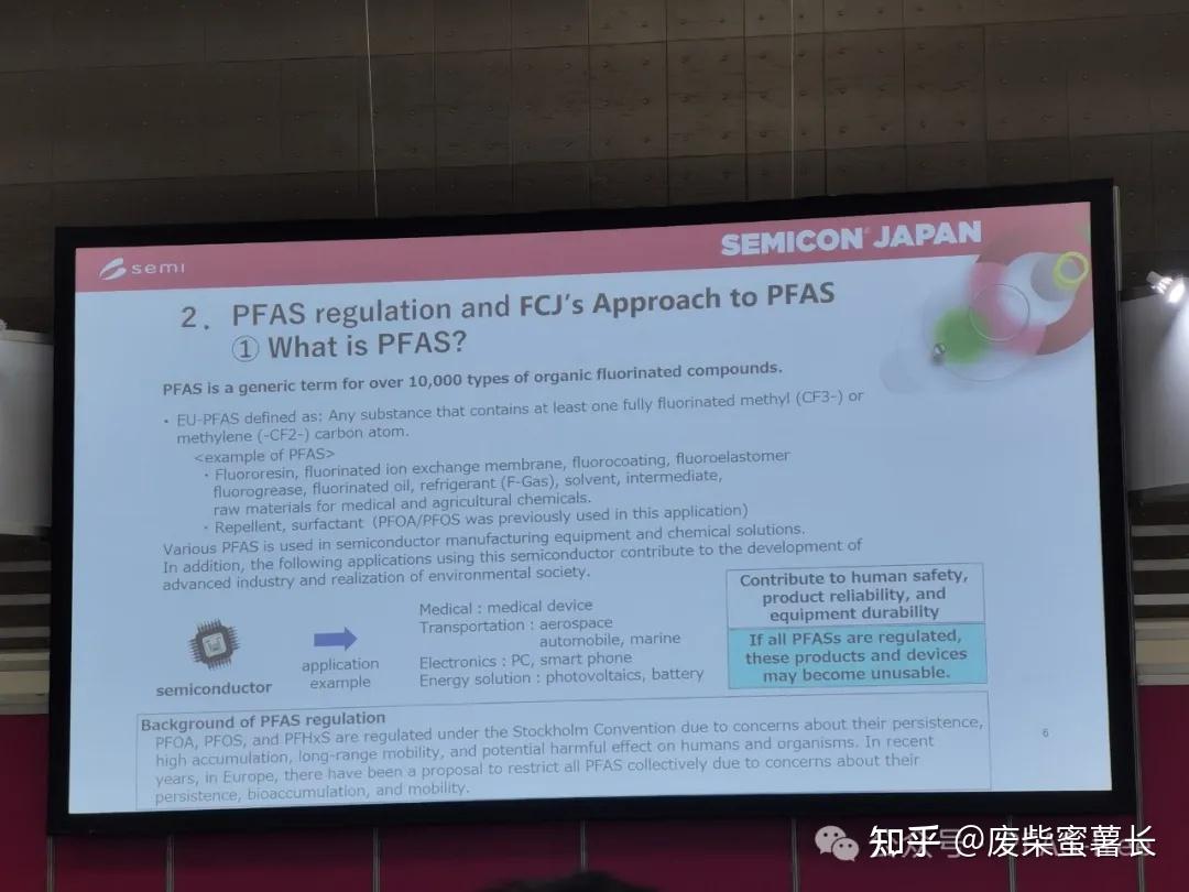 【独家】SEMICON JAPAN：有机氟化合物(PFAS)的回收利用 - 知乎