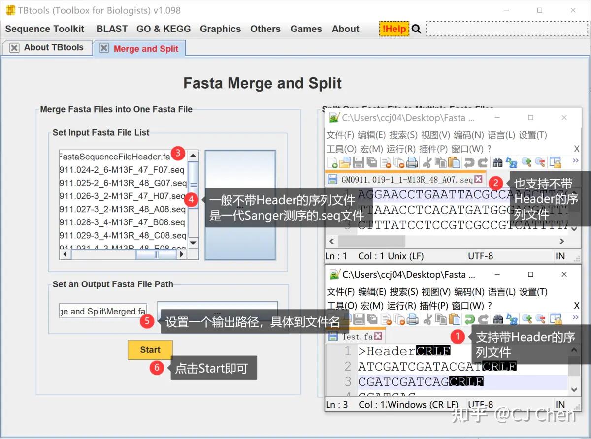 Fasta序列文件合并与分割，支持.seq等无头序列 - 知乎