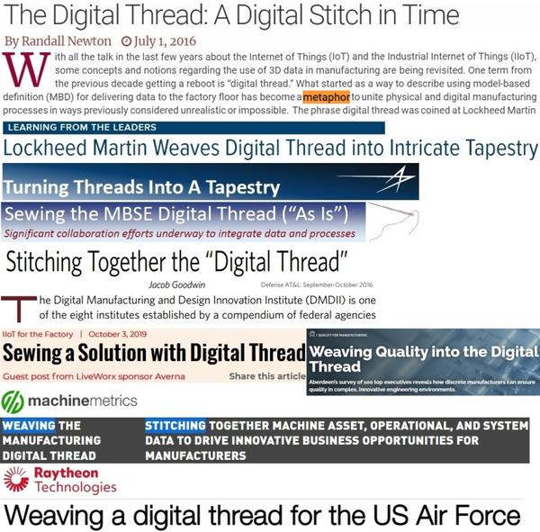 Digital thread何时是“数字主螺纹”的意思？ - 知乎