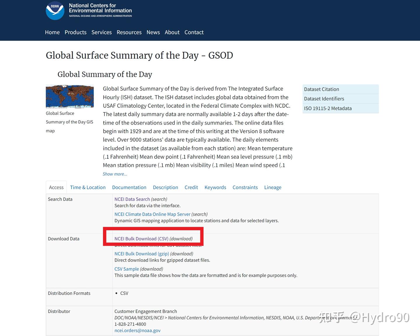 GSOD(全球每日地表摘要) 数据集介绍与下载 - 知乎