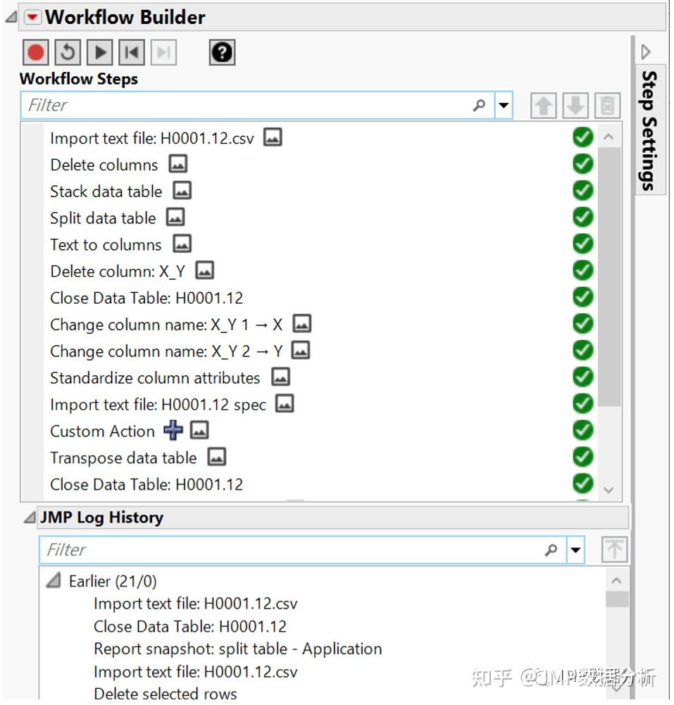 利用 JMP 17 全新的「工作流生成器」提升分析效率 - 知乎
