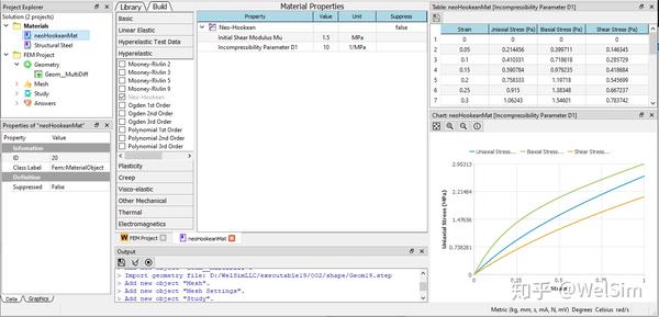 非线性有限元分析之超弹模型neo-Hookean - 知乎