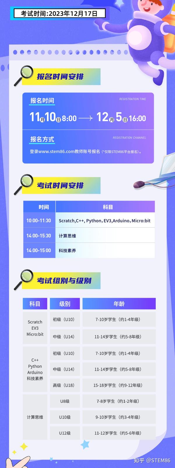 @未来的编程新星，12月STEMA考试报名将于本周五8:00开始！ - 知乎