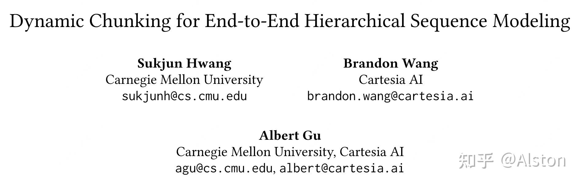 超出tokenizer：Dynamic Chunking for End-to-End Hierarchical Sequence Modeling - 知乎