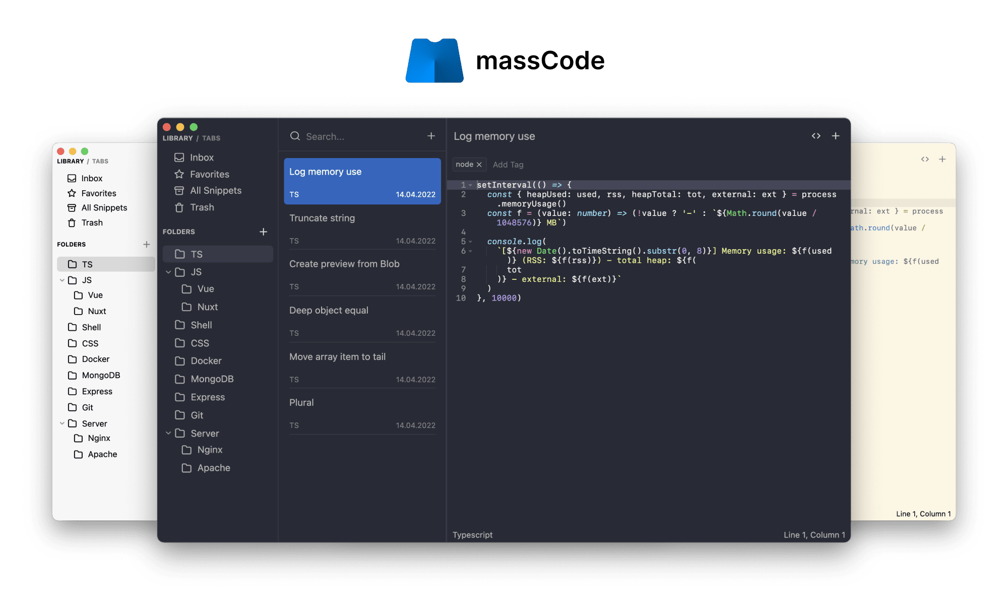 massCode 一款优秀的开源代码片段管理器 - 知乎