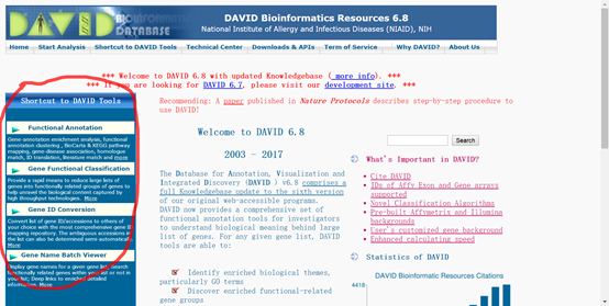 关于DAVID的使用 - 知乎
