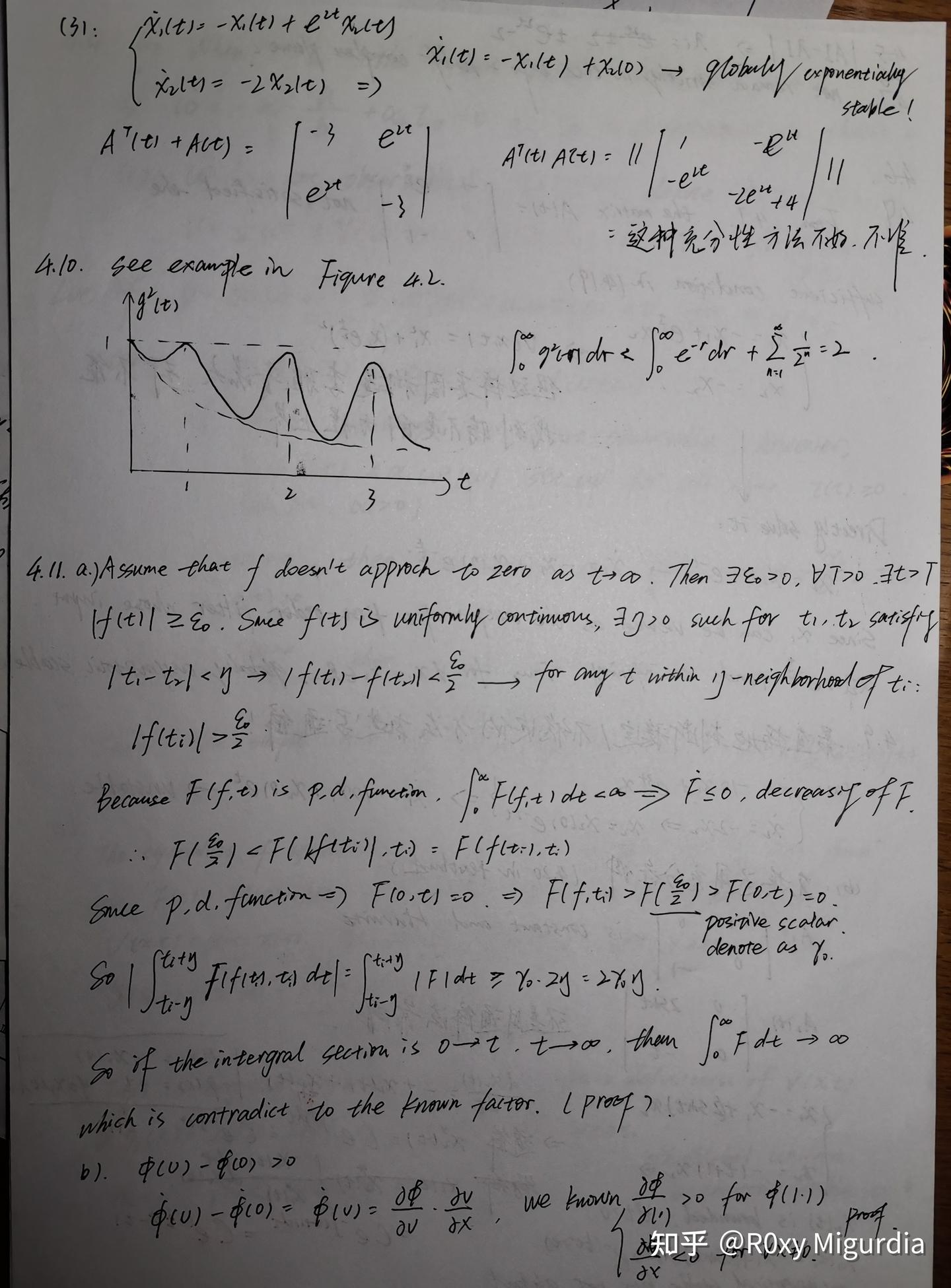 Solutions for Applied Nonlinear Control Chapter 4 Exercise. 应用非线性控制 课后答案 第四章（部分） - 知乎