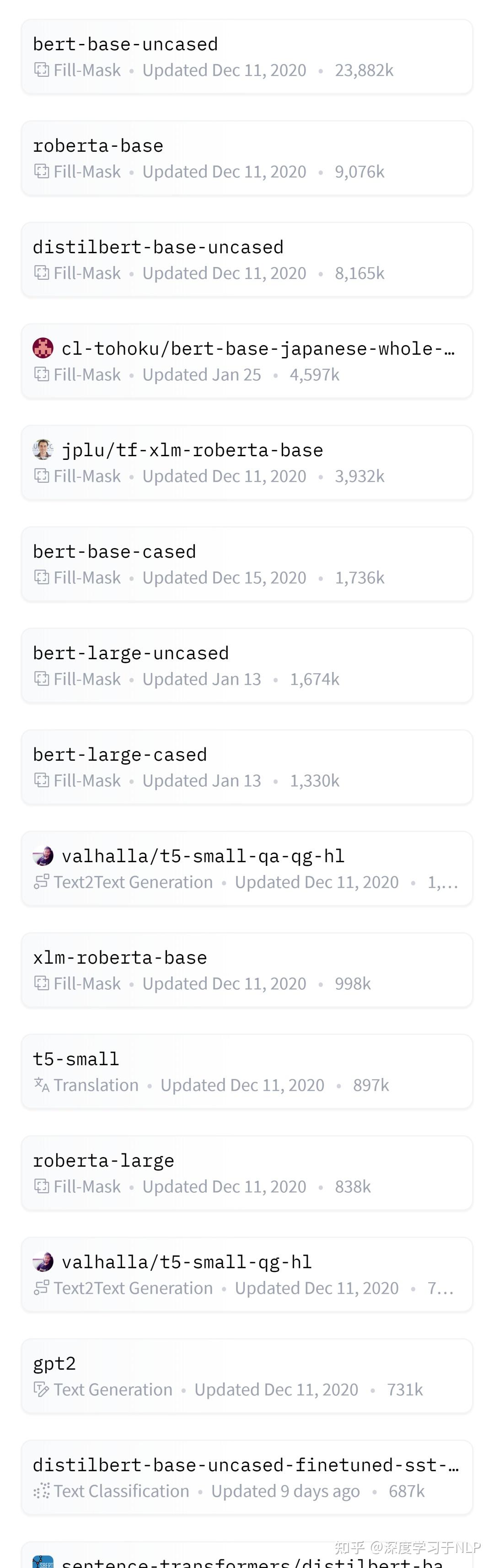 Hugging Face 3000+NLP预训练模型库整理分享 - 知乎