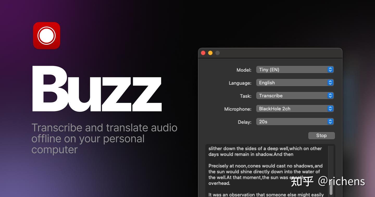 Buzz-0.8.1 视频语音转成TXT、SRT、VTT工具 - 知乎