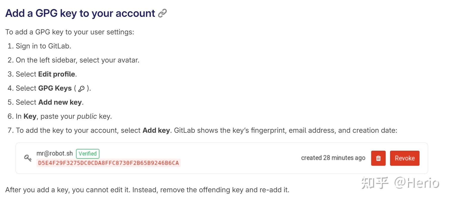 Gitlab和Gihub配置GPG验证 - 知乎