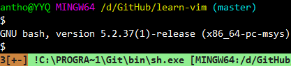 VIM学习笔记 使用Git Bash Shell环境 - 知乎