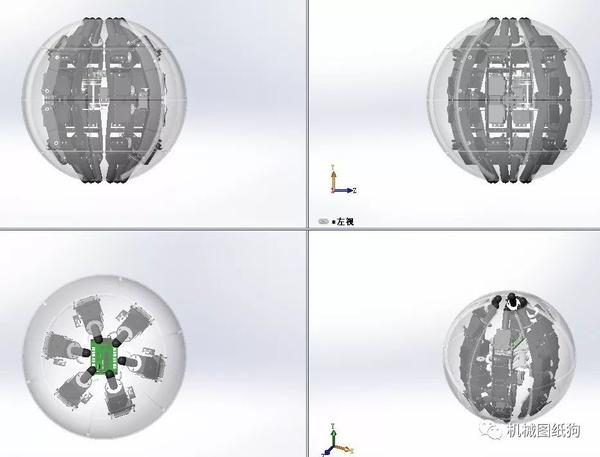 【机器人】Morphex球形变型六足机器人模型3D图纸 Solidworks设计 - 知乎
