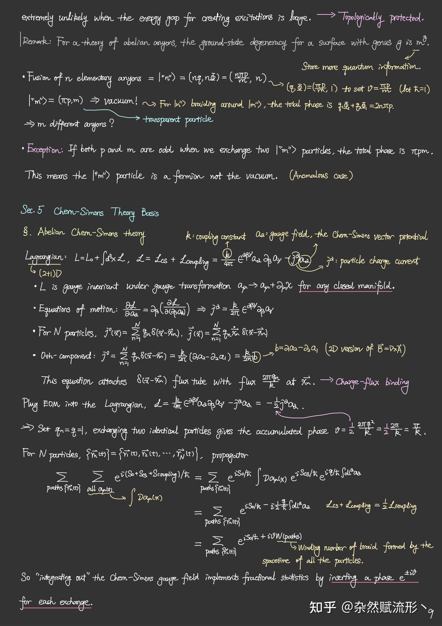 【Topological Quantum】手写笔记总结（Part 1） - 知乎
