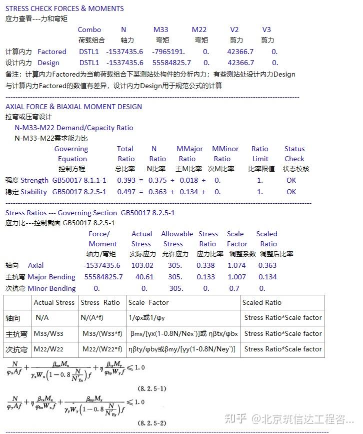 【SAP2000】钢框架设计细节输出详解（柱）— SAP2000 v26.2.0 - 知乎