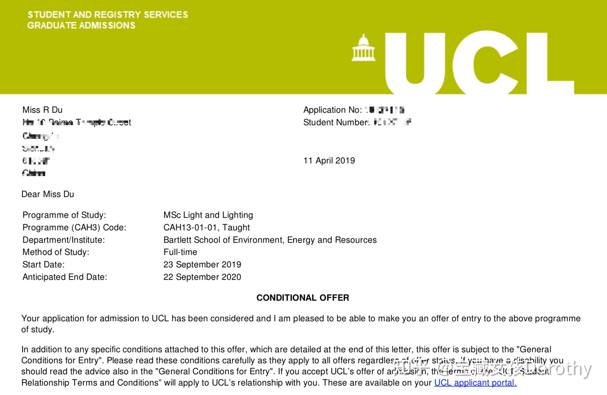 如何DIY拿到UCL的offer，心路历程+材料列表 - 知乎