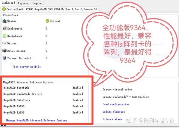 lsi9364-8i阵列卡的不同版本介绍，全功能版比lsi9361-8i性价比高。 - 知乎