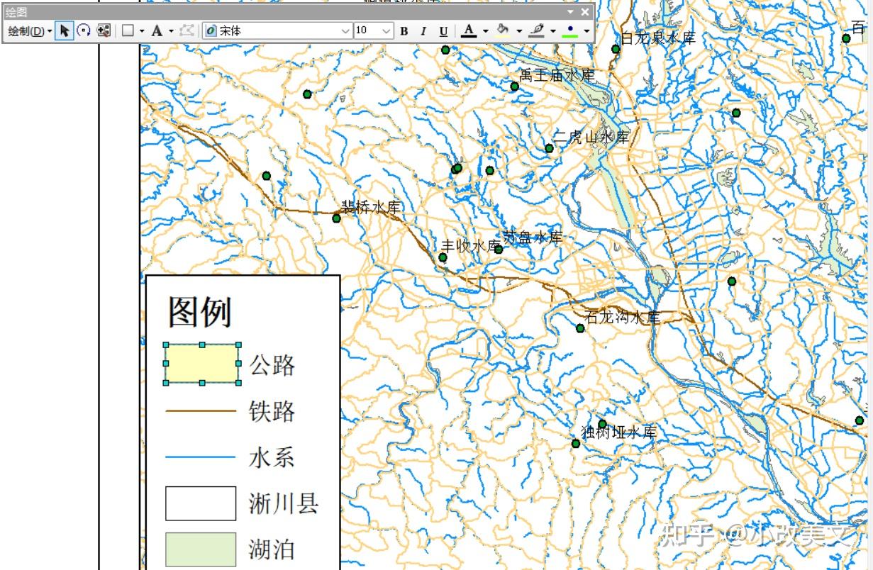 argis中如何给各项元素加方框 - 知乎