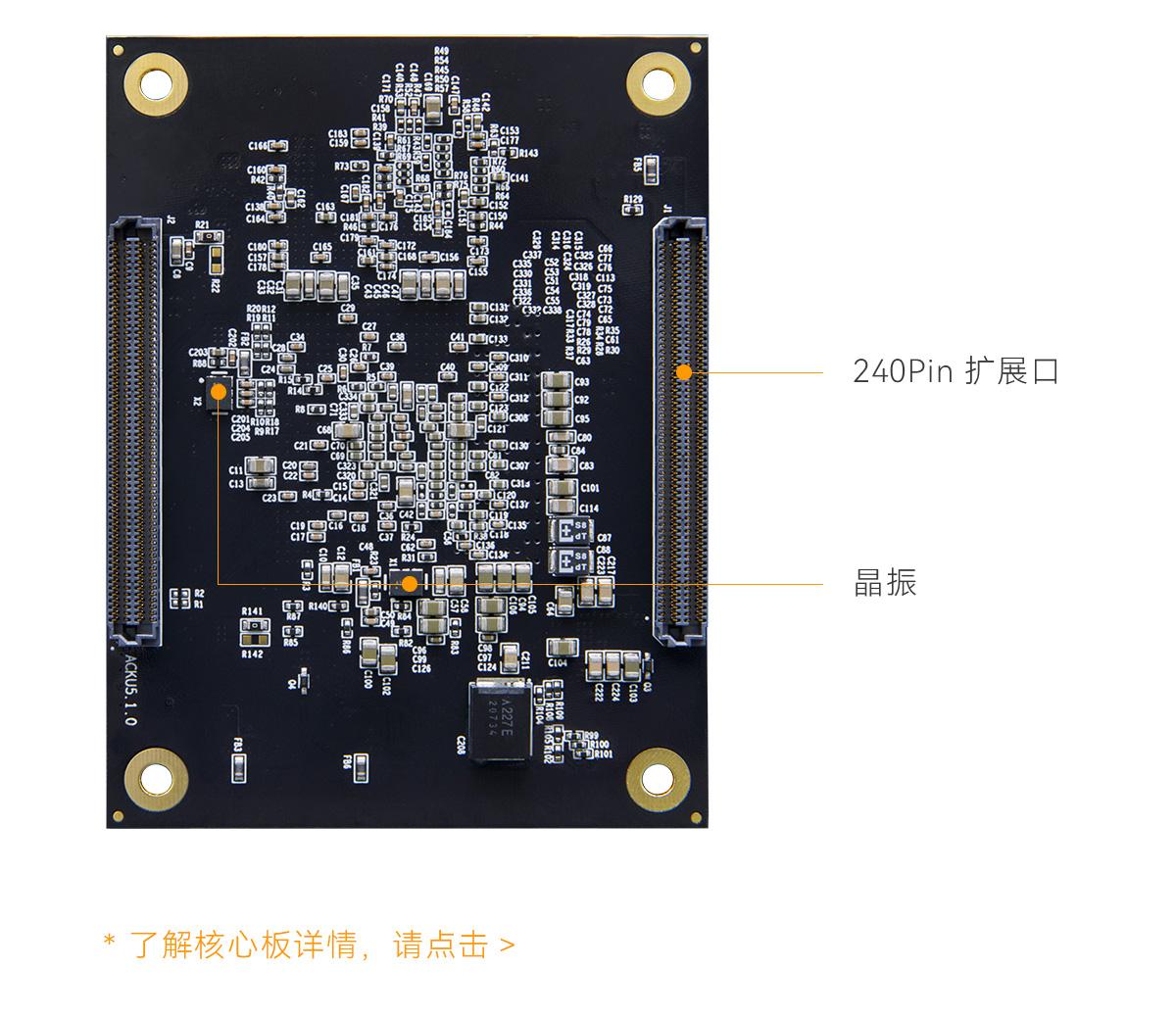 ALINX AMD Xilinx Kintex UltraScale+ FPGA 开发板 SOM PCIE3.0 GTY XCKU5P ...