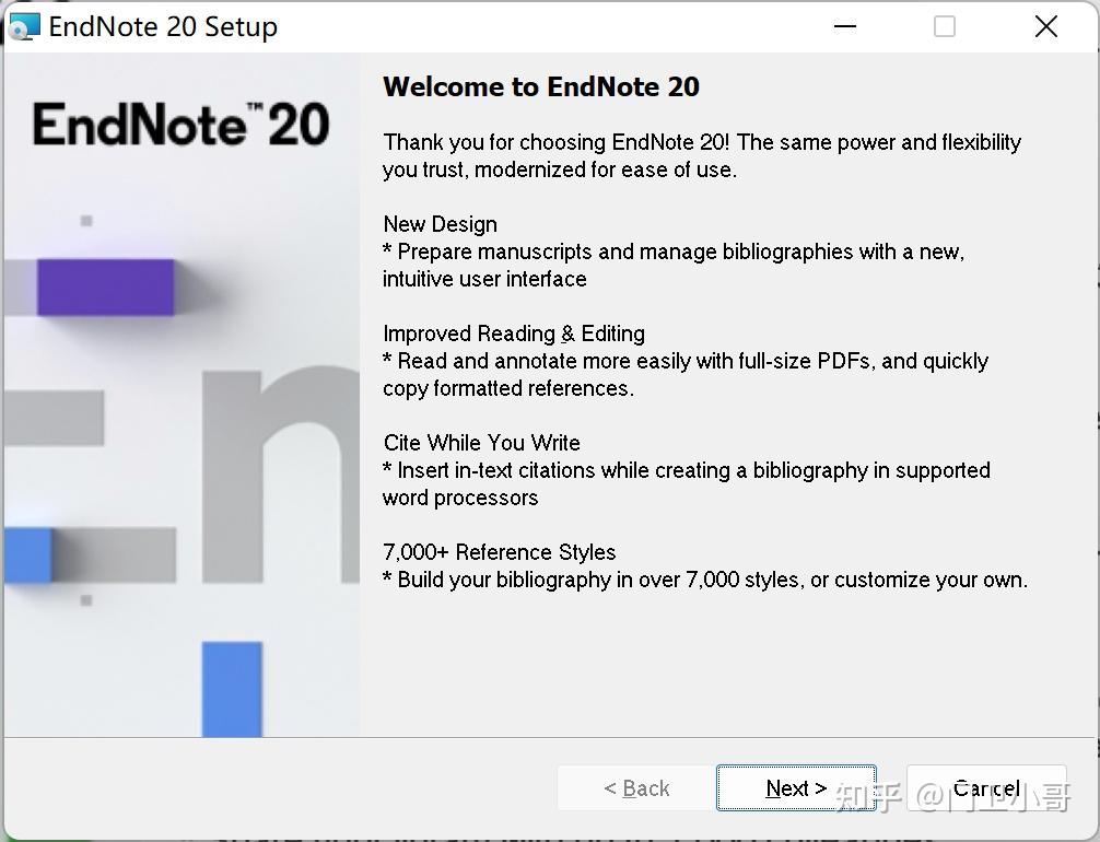 Endnote 20安装教程 - 知乎