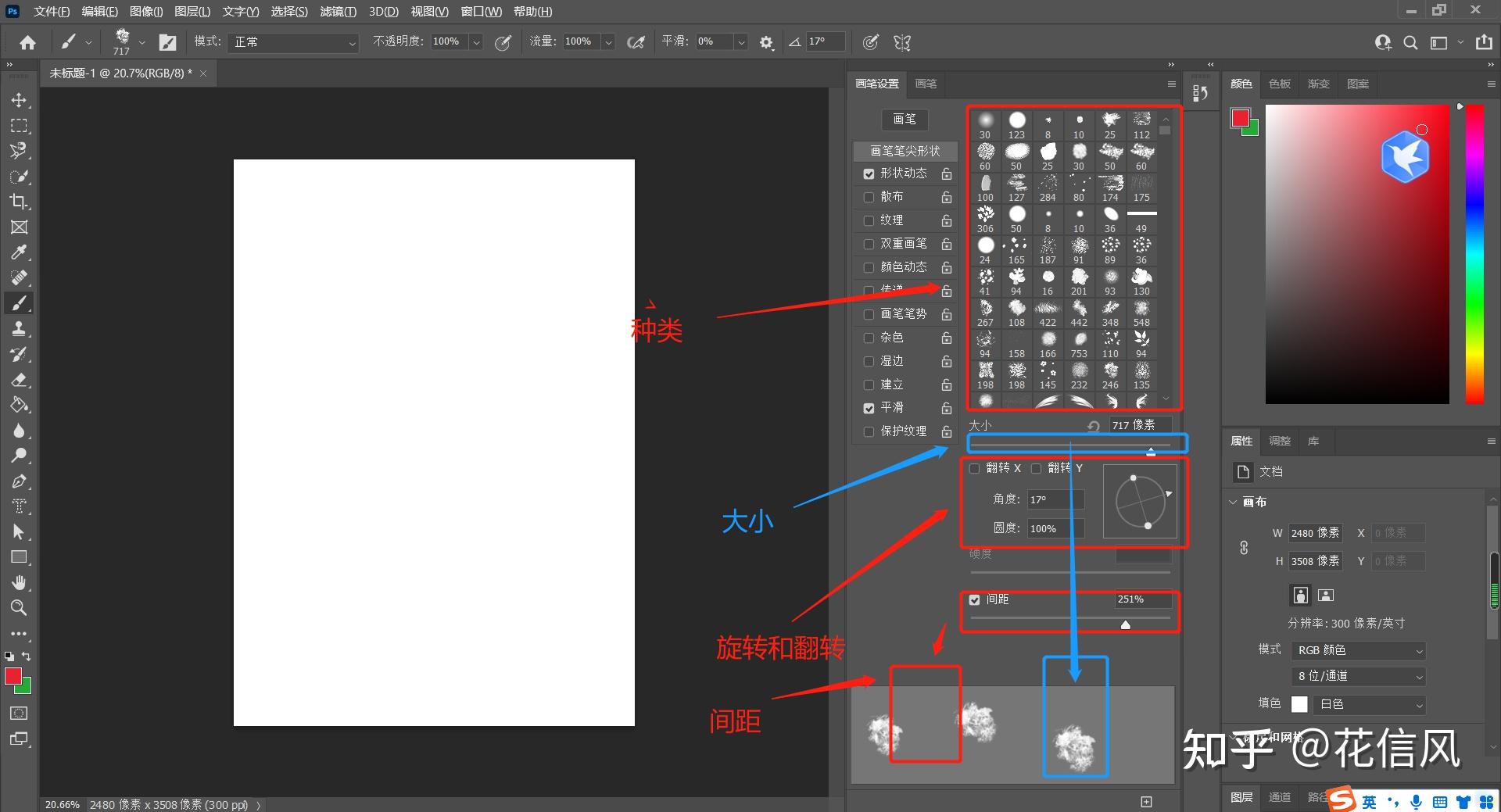 Ps基础篇教程:画笔工具的使用方法,ps入门(初学者笔记) 知乎