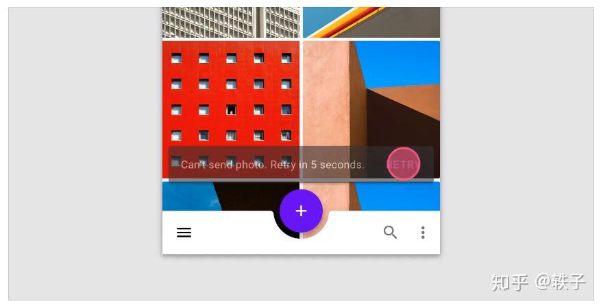 Material Design——Snackbars - 知乎