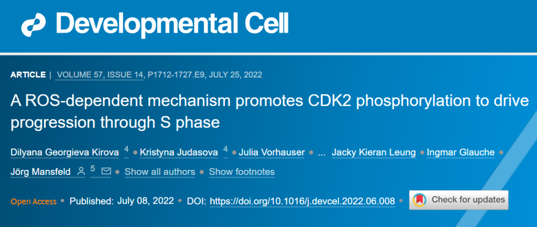Developmental Cell：新研究揭示了“自由基”如何驱动细胞分裂，揭示了一种潜在的靶向癌症的新方法 - 知乎