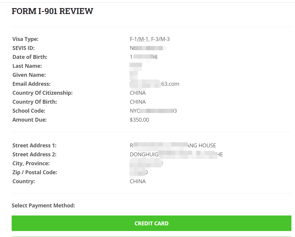 美国F1签证I-901 SEVIS Fee缴纳指南。超简单 - 知乎