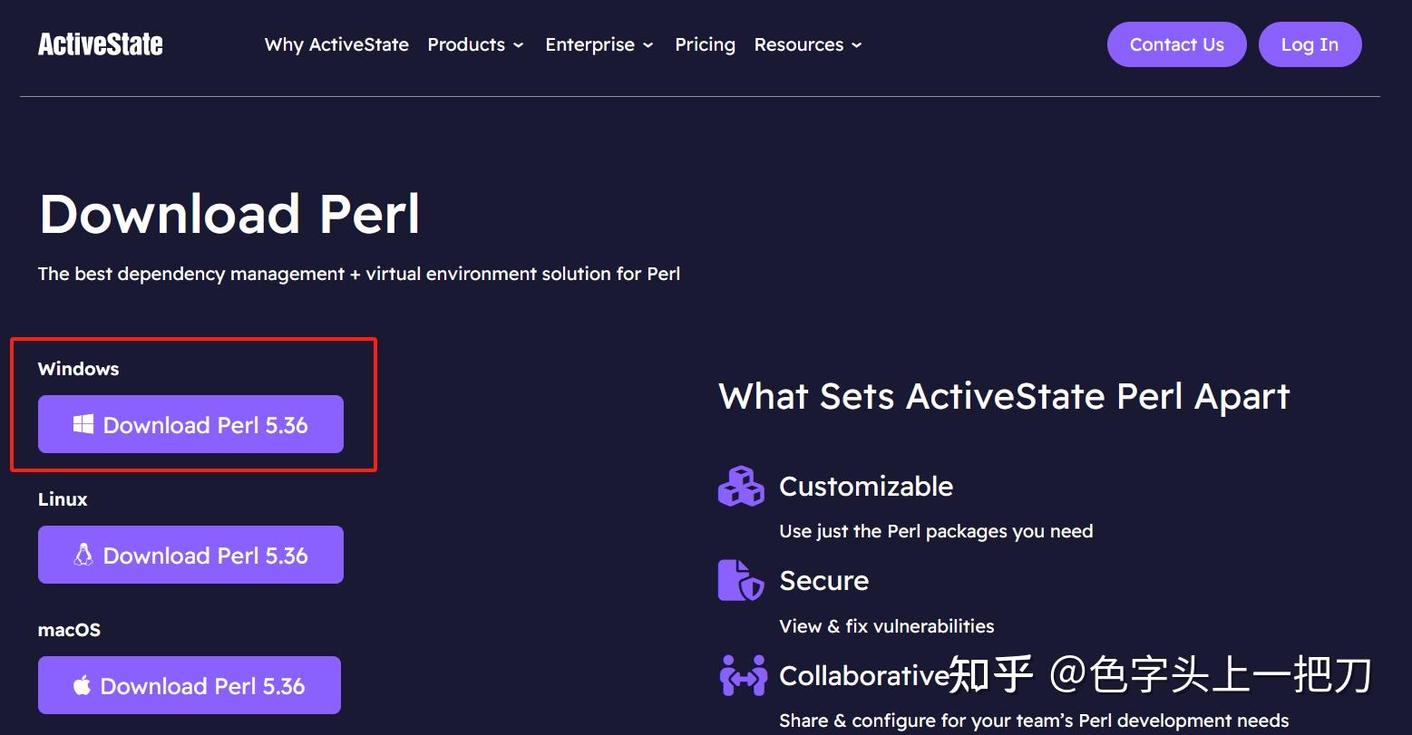 Windows安装perl环境教程 - 知乎
