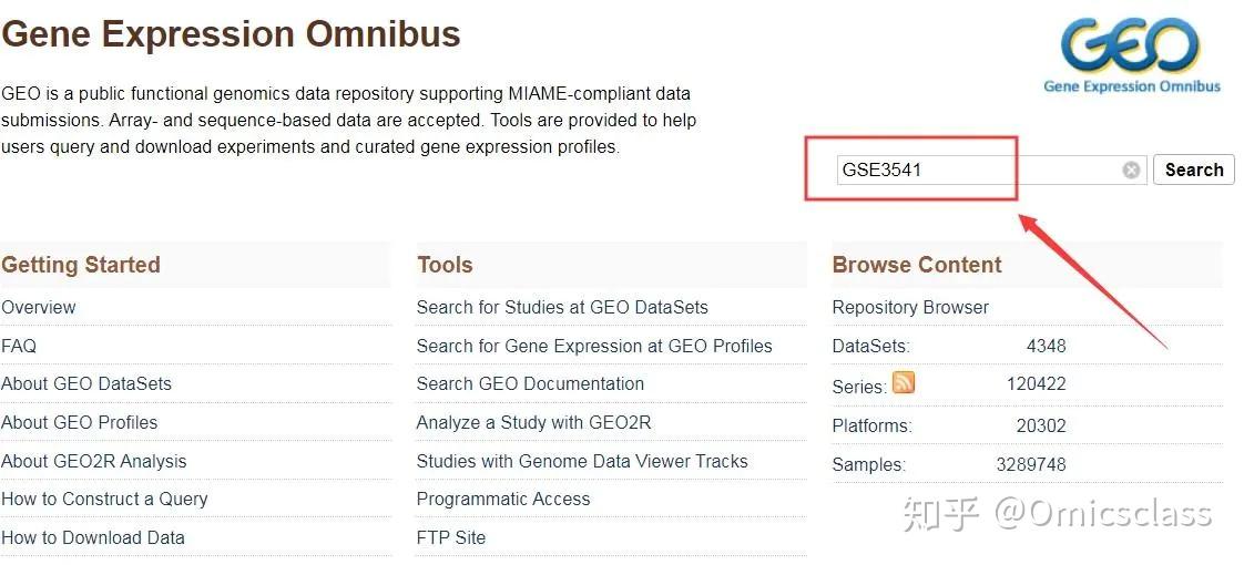 GEO 数据介绍及在线下载 - 知乎