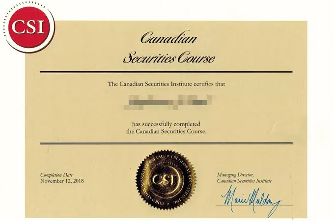 从加拿大金融圈“消失”的CSC证书！ - 知乎
