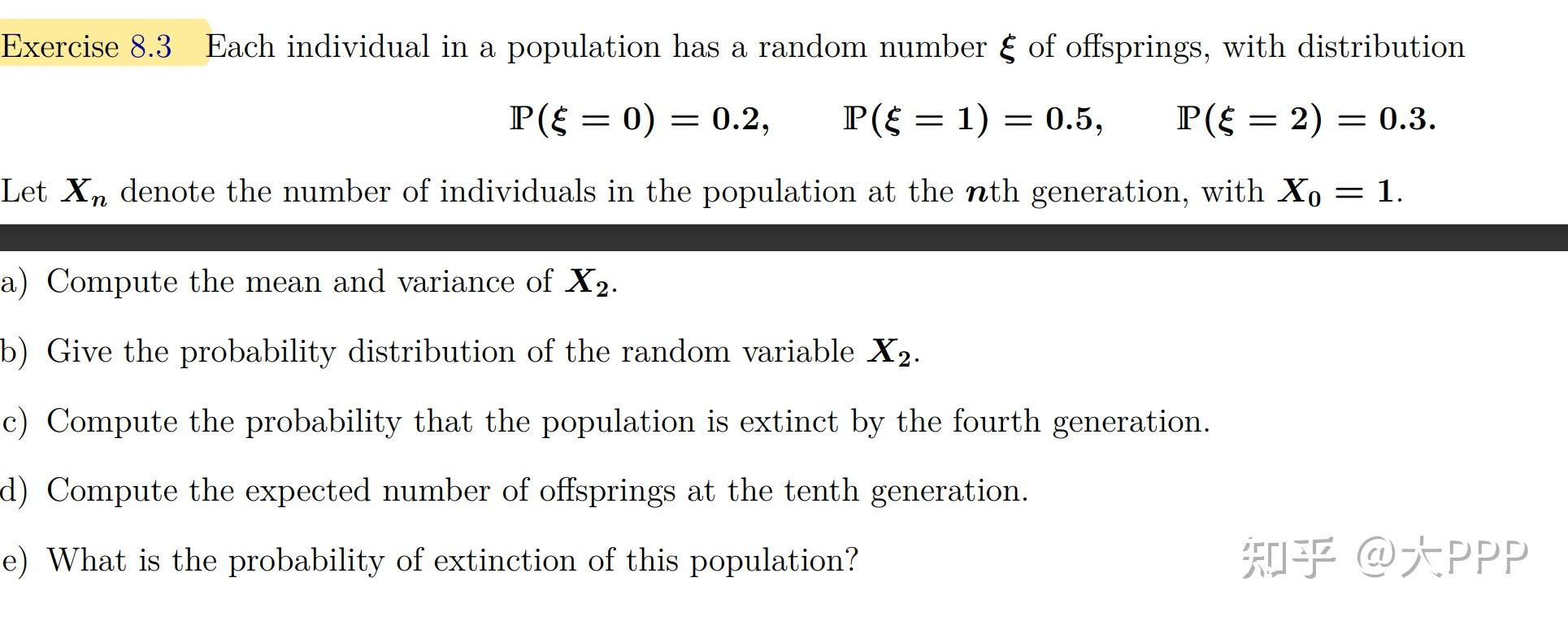 随机过程学习笔记（7）- Branching Processes分支过程 - 知乎
