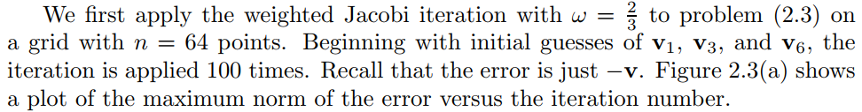 1d+Poisson Equation+weighted Jacobi iteration不同Wavenumber 收敛曲线简单测试 - 知乎