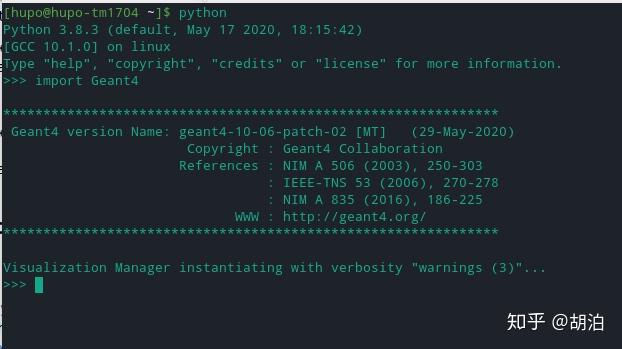 Geant4 + python - 知乎