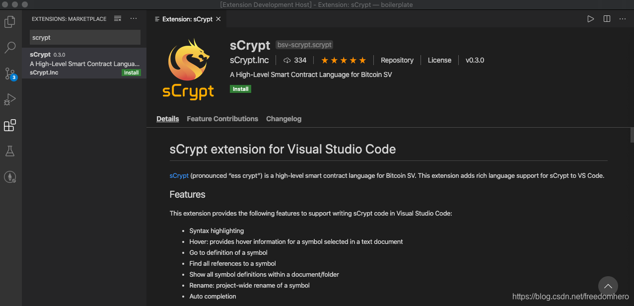2023-11-09-BSV 智能合约入门（3）- sCrypt 开发工具篇 - Visual Studio Code 插件 - 知乎