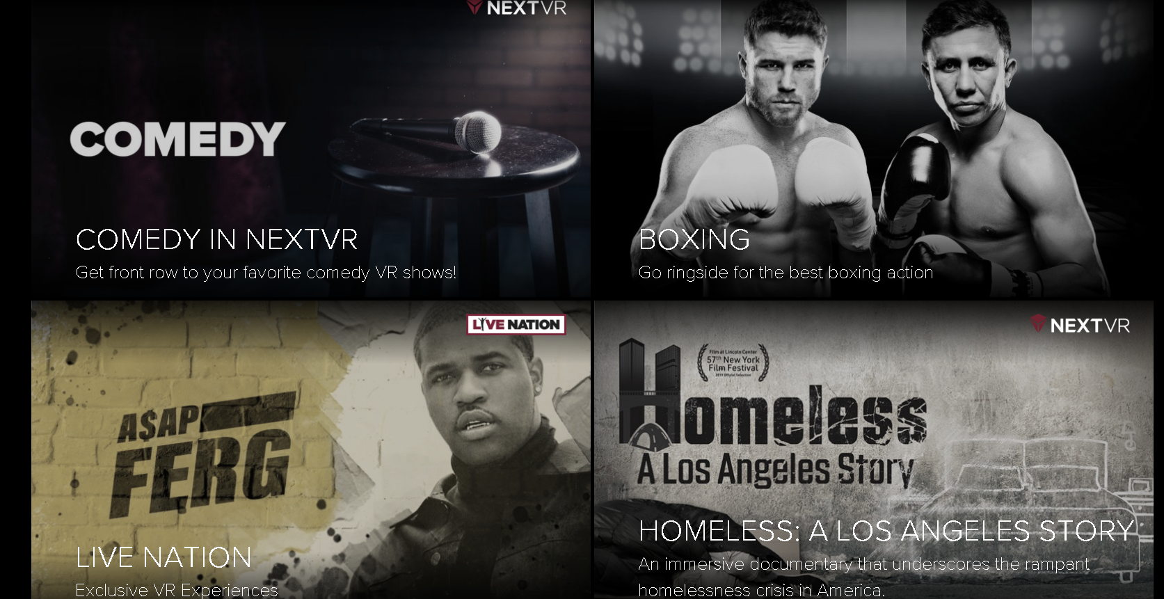 酷站推荐 - nextvr.com - NextVR | VR Live Events - 知乎